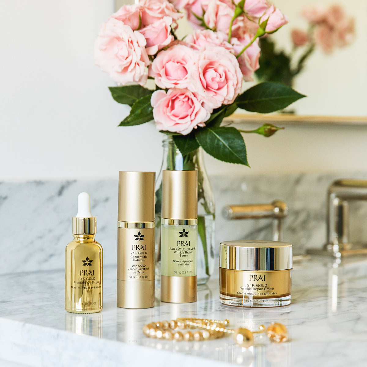 PRAI Beauty 24K Gold Caviar Wrinkle Repair Serum